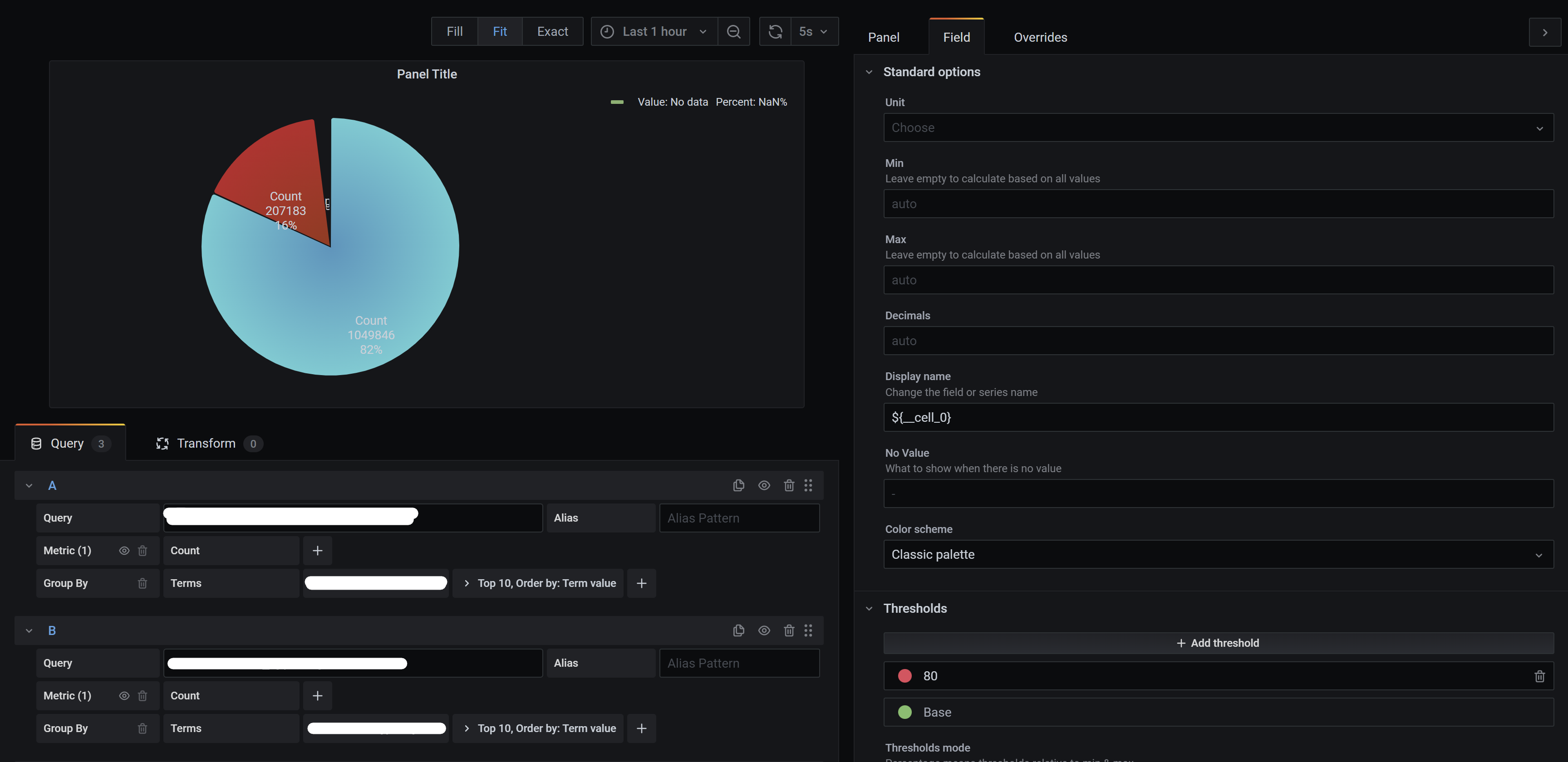 Elasticsearch term filter results all named "Count" in bar gauge panel · Issue #26826 · grafana ...