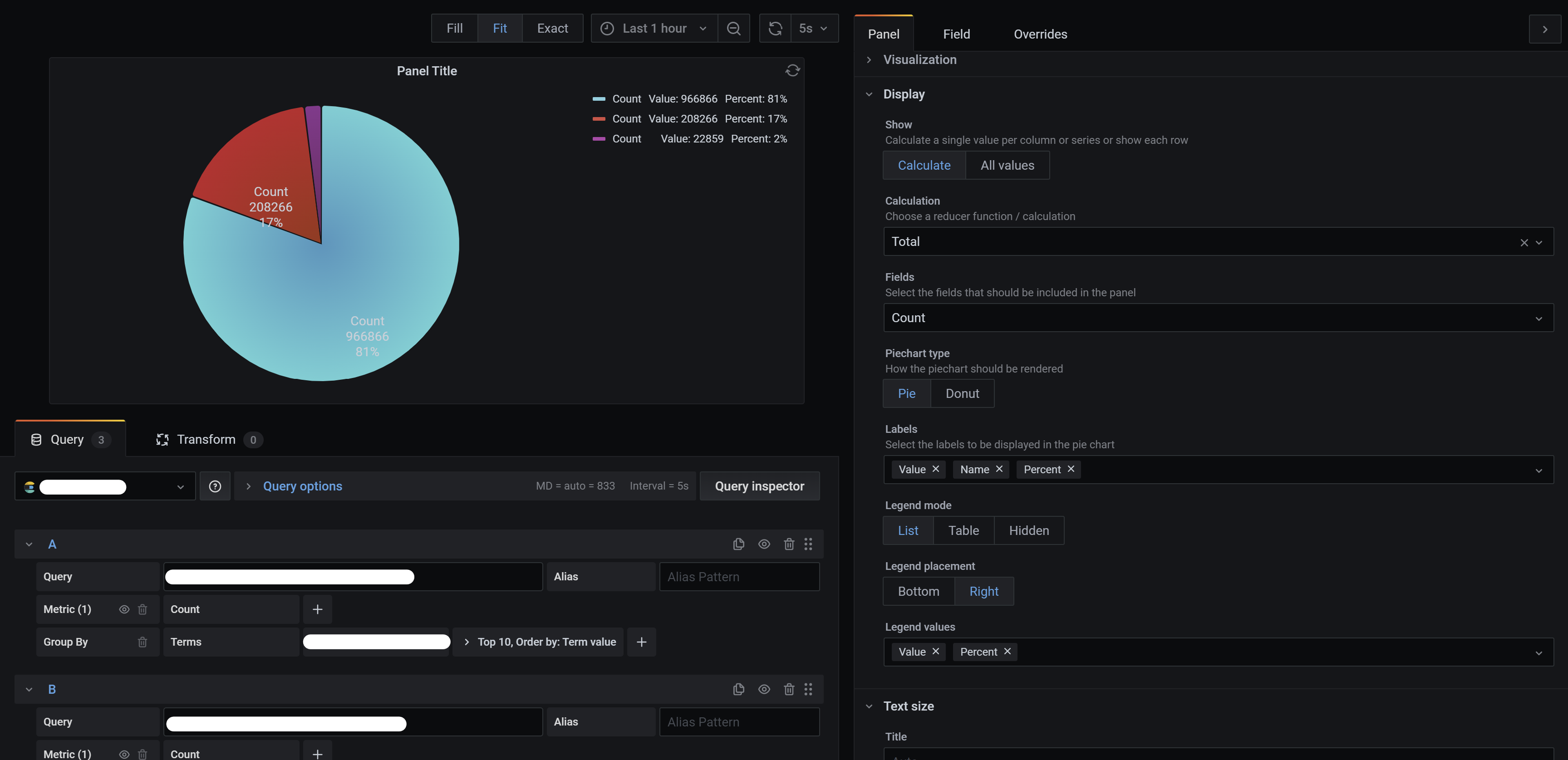 Elasticsearch term filter results all named "Count" in bar gauge panel · Issue #26826 · grafana ...
