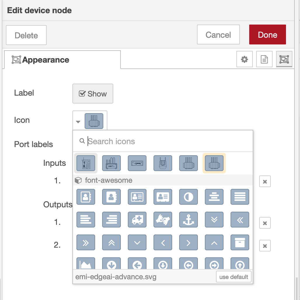 Custom icons cannot be used in appearance section · Issue #3013 · node ...
