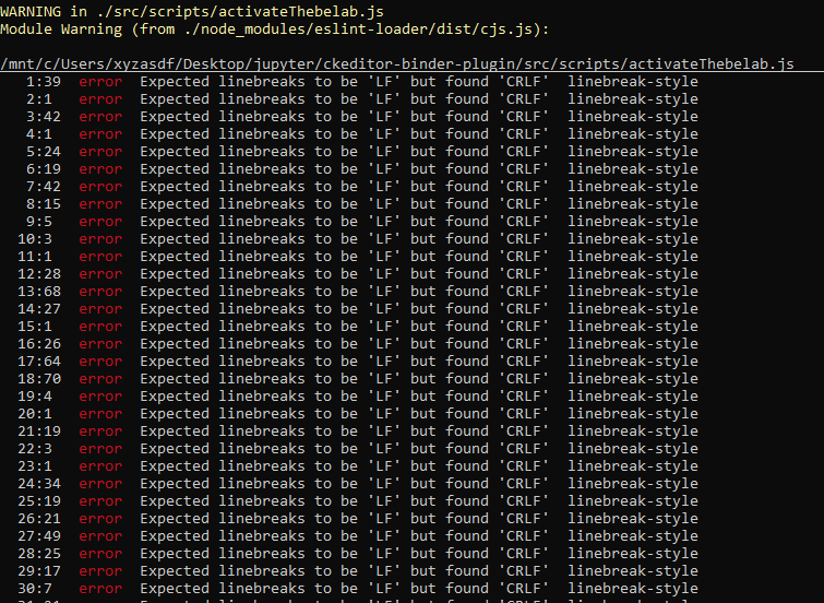 Error Expected Linebreaks To Be Lf But Found Crlf Yarn Start Command · Issue 97 