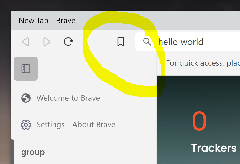 Visual artifact under toolbar in vertical tabs mode when bookmarks bar is visible · Issue #33175 ...