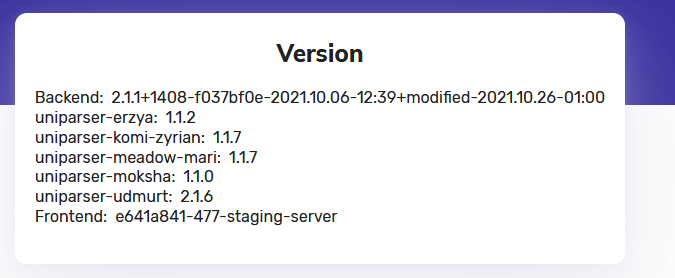 Align text Backed and Frontend in versions page to the left · Issue #367 · ispras/lingvodoc ...