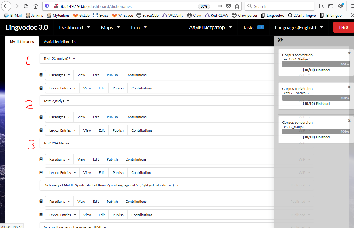 Implement notifications in Convert dictionary dialog. · Issue #218 · ispras/lingvodoc-react · GitHub