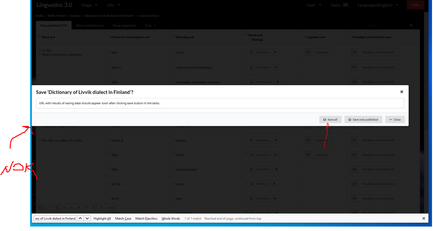 'Save dictionary' dialog location · Issue #277 · ispras/lingvodoc-react · GitHub