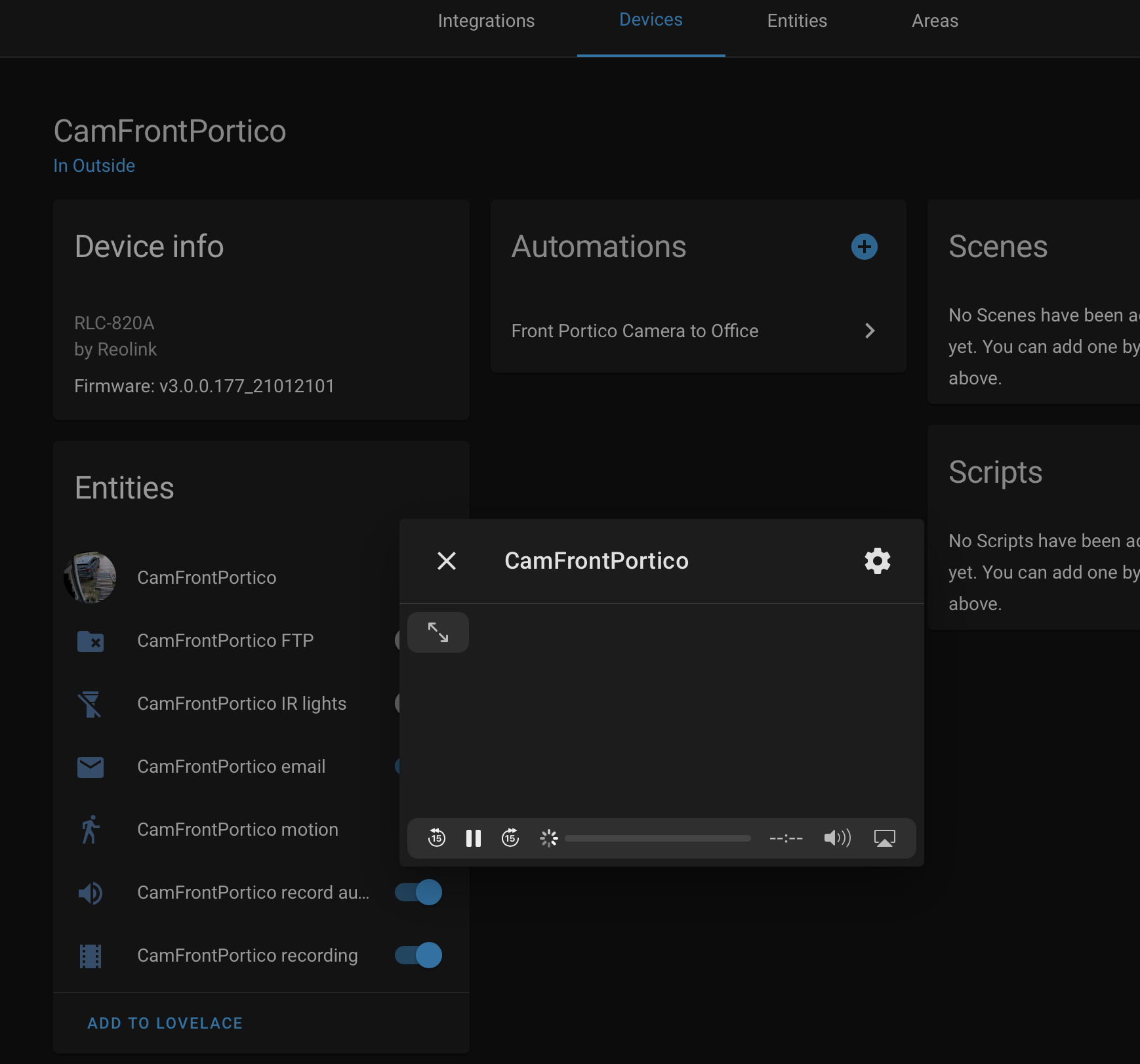 Reolink RLC-820A not showing camera's live view · Issue #179 · fwestenberg/reolink_dev · GitHub