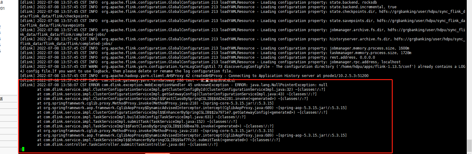[Bug] application mode startup failed · Issue #701 · DataLinkDC/dinky · GitHub