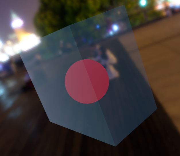 Make object seen in a transparent object in full view angle · Issue ...