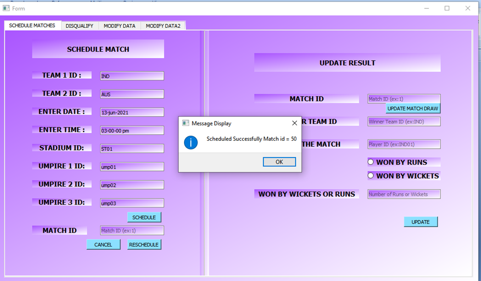 GitHub - Shreeharita27/-Cricket-World-Cup-Management-System: A database ...
