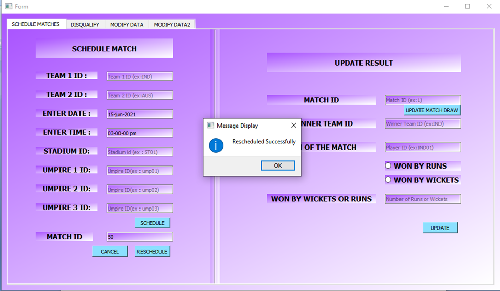 GitHub - Shreeharita27/-Cricket-World-Cup-Management-System: A database ...