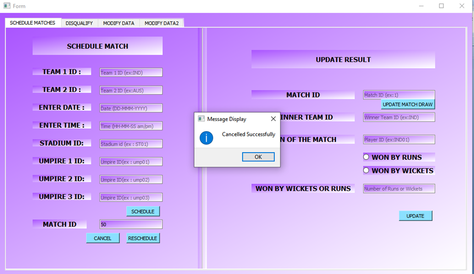 GitHub - Shreeharita27/-Cricket-World-Cup-Management-System: A database ...