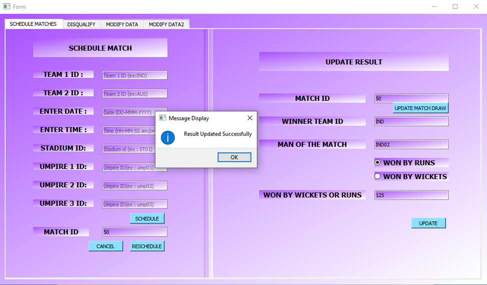 GitHub - Shreeharita27/-Cricket-World-Cup-Management-System: A database ...