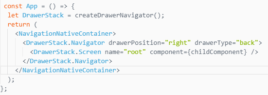 Drawer (drawerPosition="right" drawerType="back") gets wrongly rendered or not at all. · Issue ...