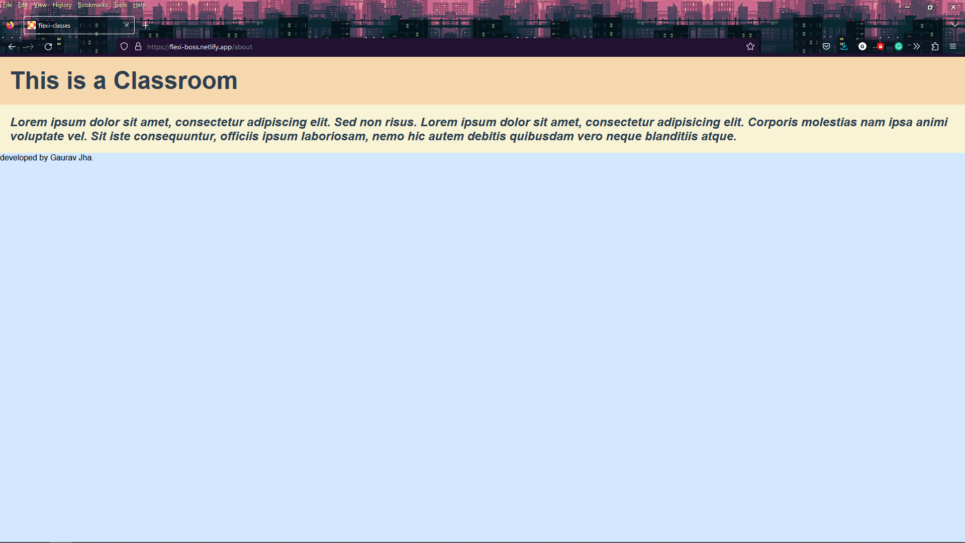 GitHub - Jhajeen01/flexi-classes: this is a frontend application to check, book and manage classes.