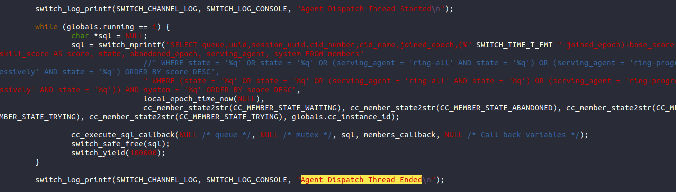 Mod Callcenter Agent Dispatch Thread Is Not Running Or Exited Or Hanged · Issue 1641