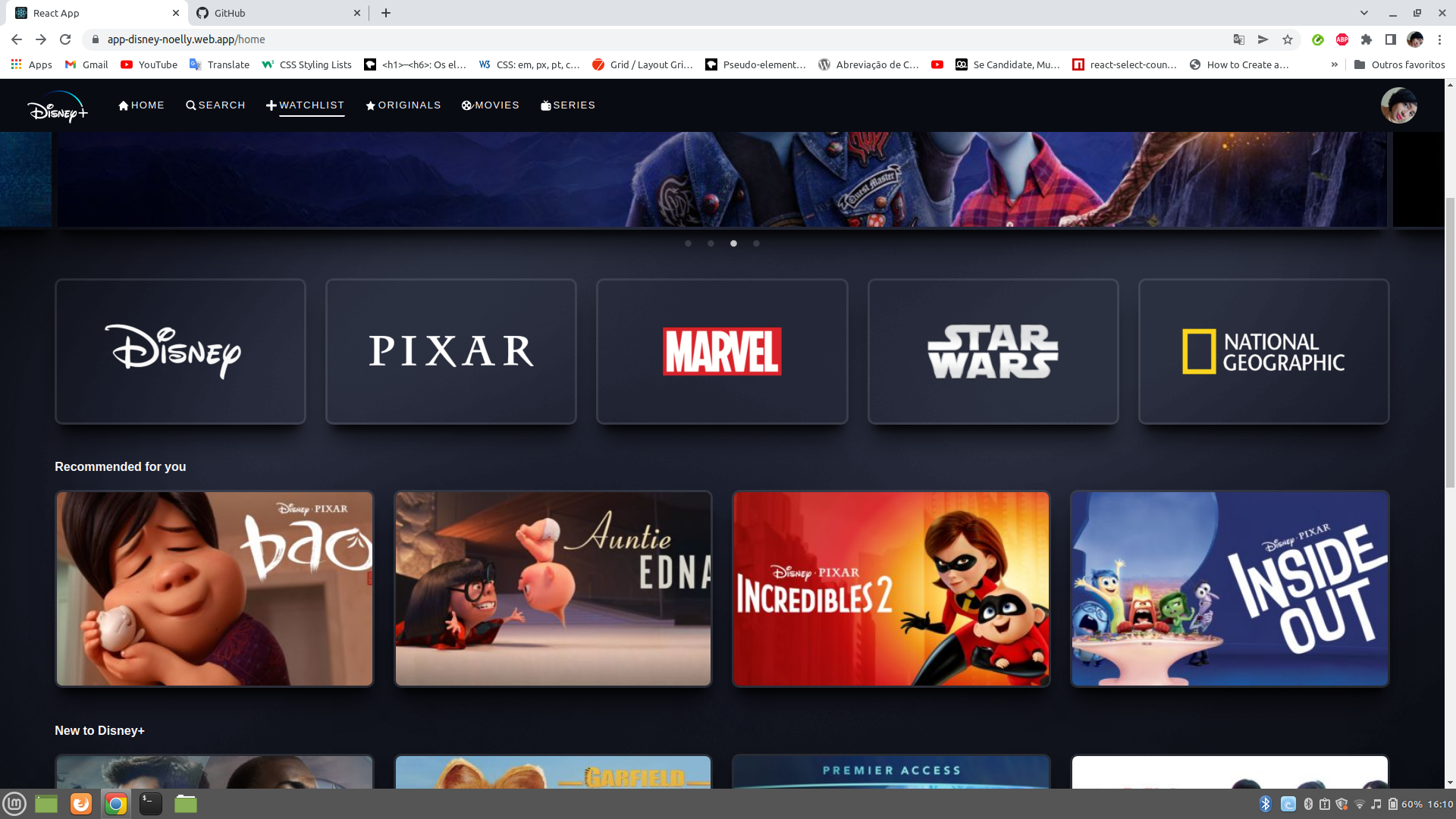 GitHub - NoellyCosta/disney-clone