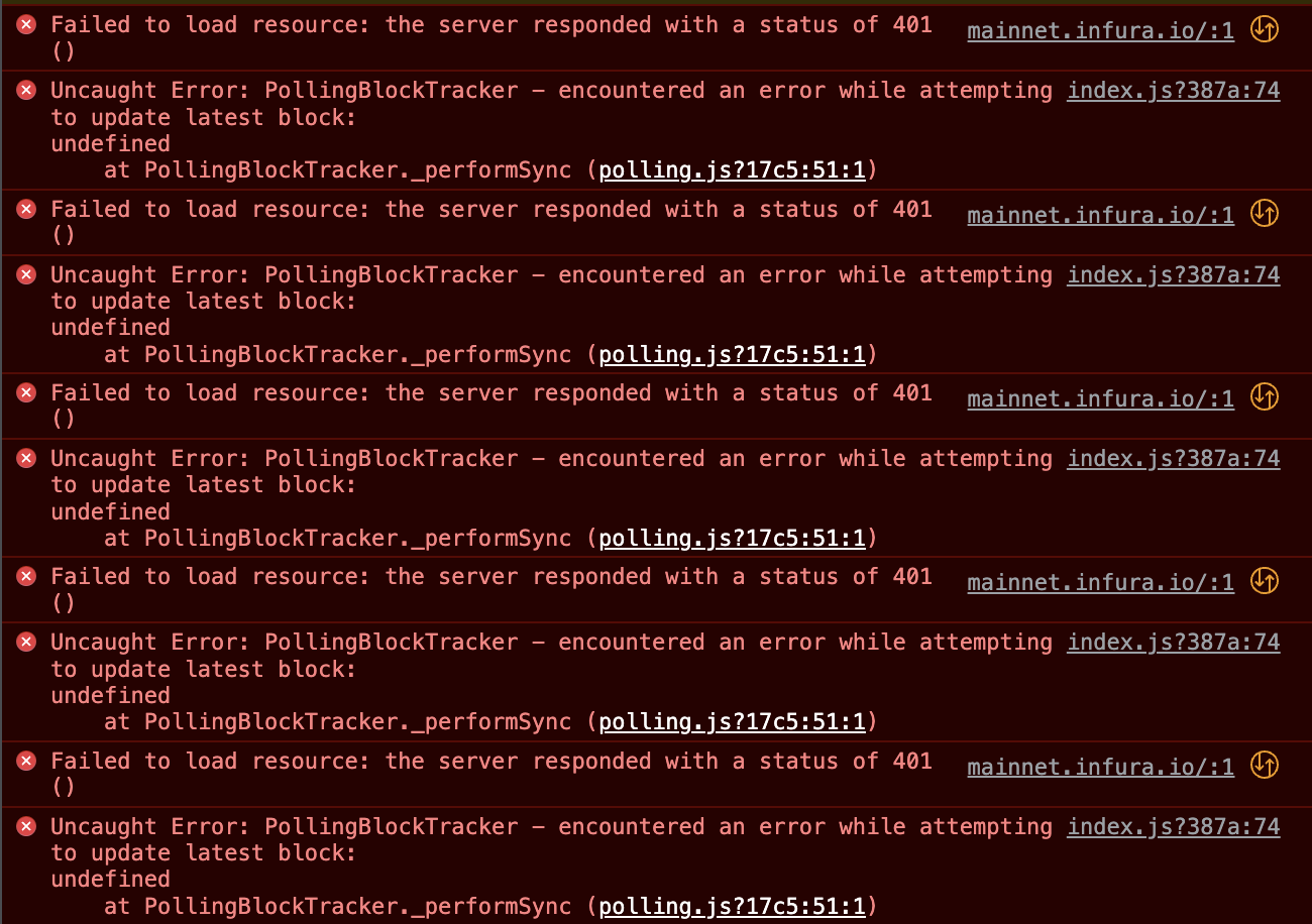 Walletconnect Bsc Error Pollingblocktracker Using Custom Rpc Web3modal · Issue 739 · Reown
