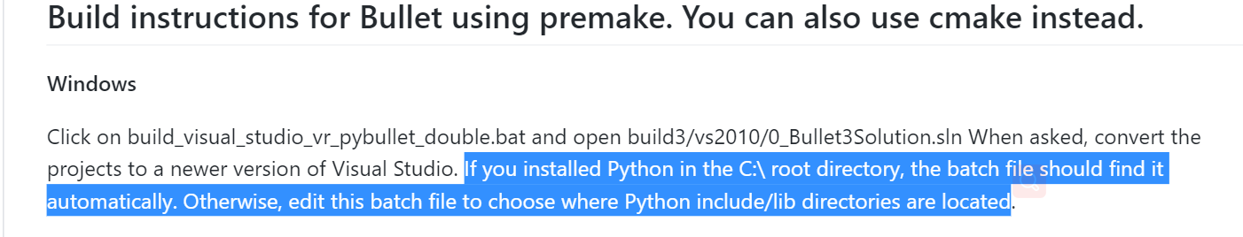 1. The difference between Pybullet and Bullet. 2. Buliding error · Issue #2834 · bulletphysics ...