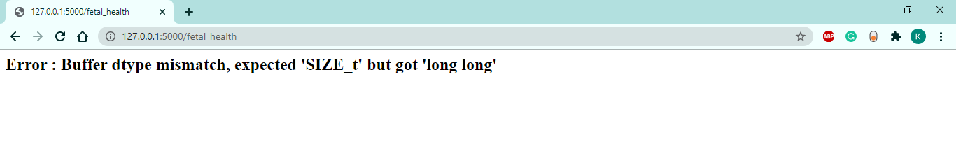 Result page for Fetal Health prediction not working · Issue #90 · kritikaparmar-programmer ...
