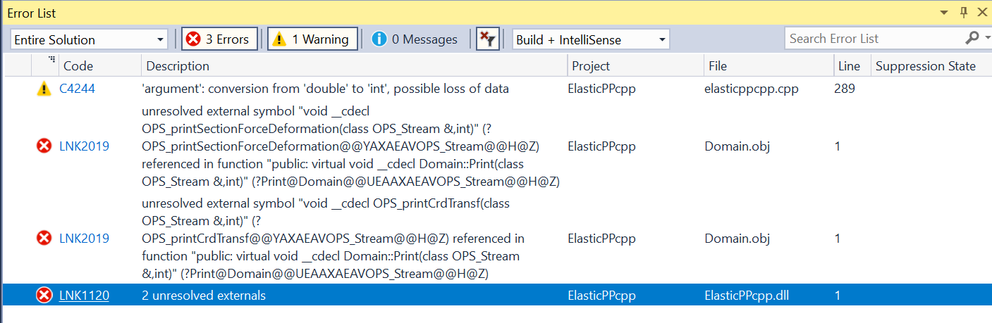 Creation of DLL failed · Issue #34 · OpenSees/OpenSees · GitHub