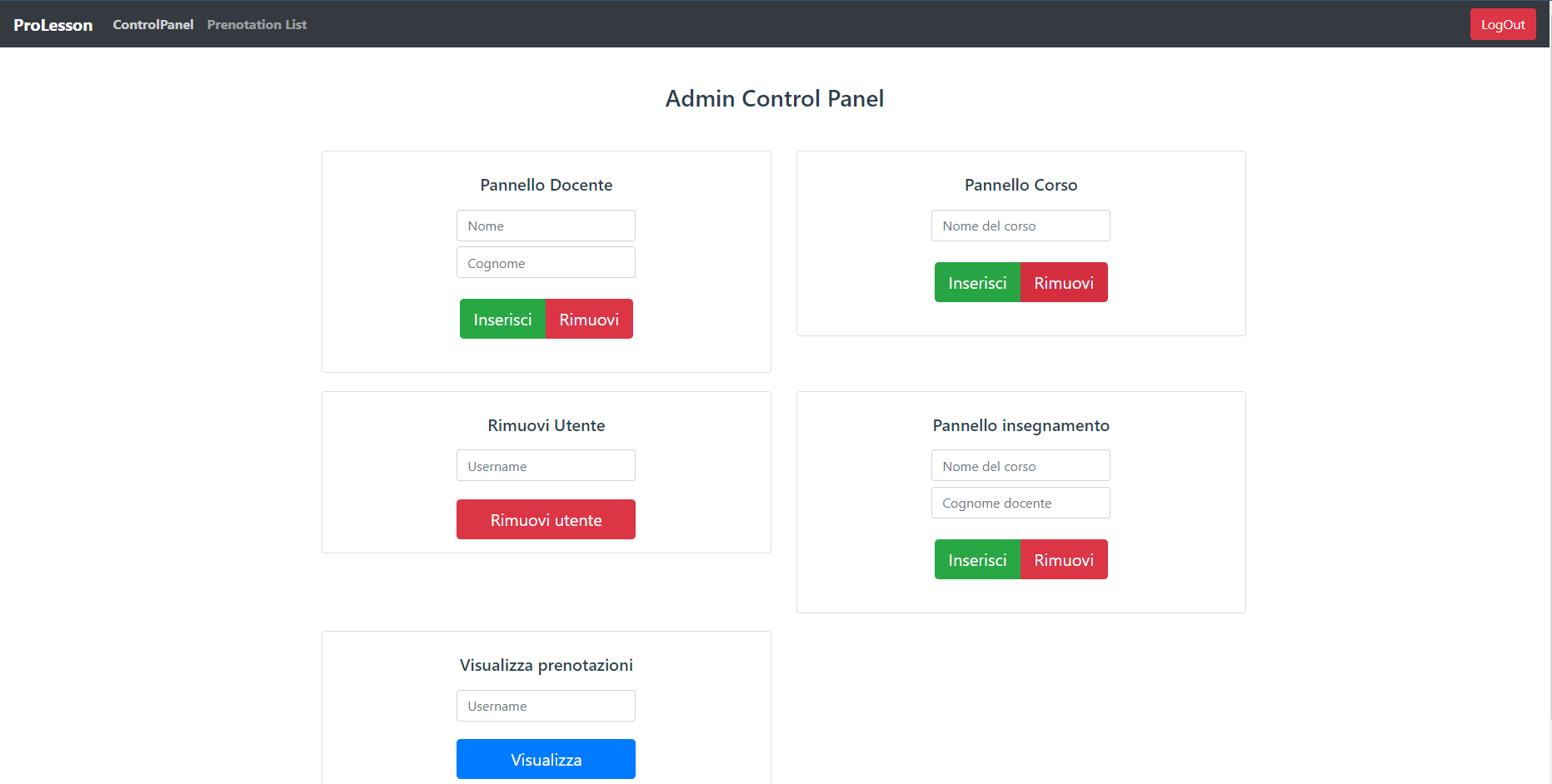 GitHub - lupoandrea98/ProLesson_WebApp: Progetto d'esame di IUM TWEB