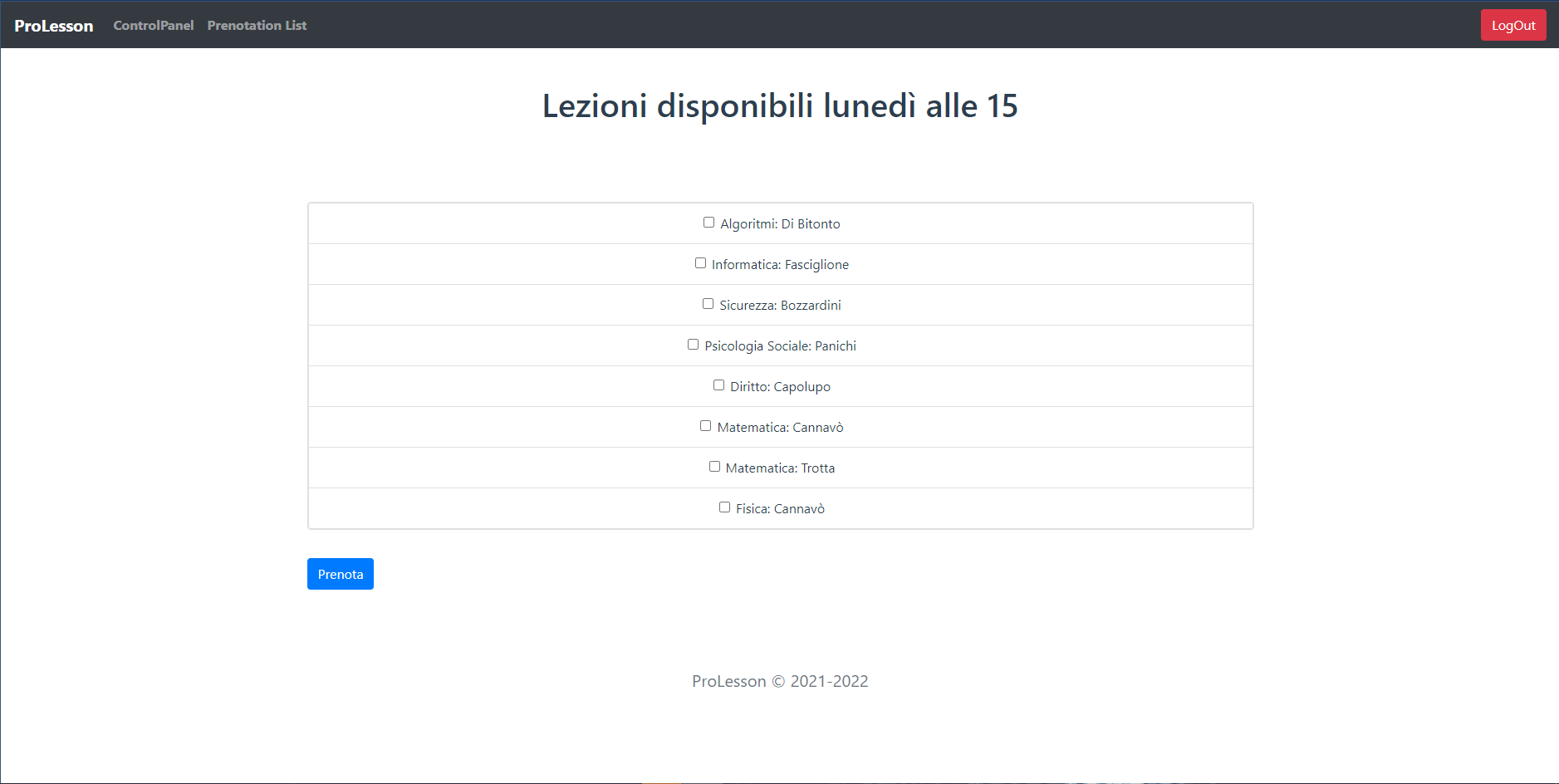 GitHub - lupoandrea98/ProLesson_WebApp: Progetto d'esame di IUM TWEB