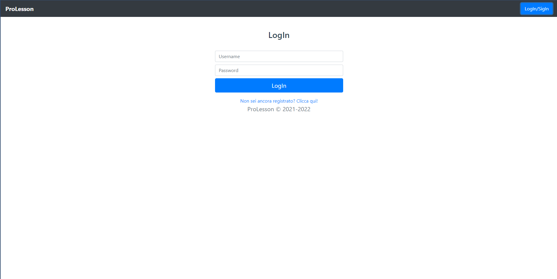GitHub - lupoandrea98/ProLesson_WebApp: Progetto d'esame di IUM TWEB