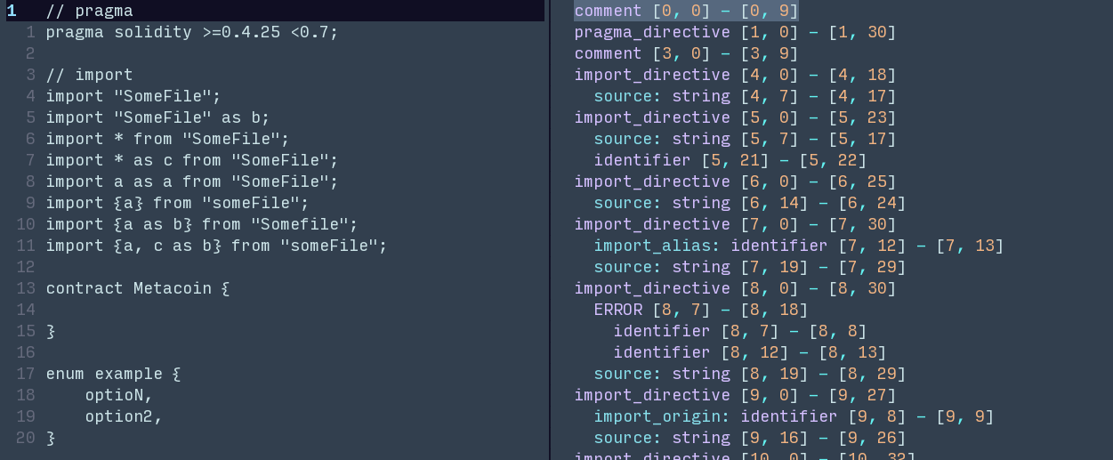 Add support for solidity · Issue #1168 · nvim-treesitter/nvim-treesitter · GitHub