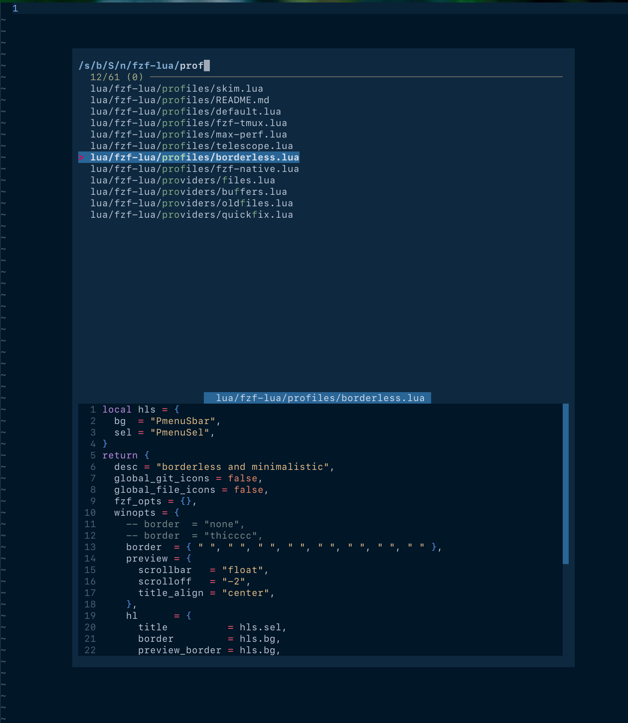 Making fzf window more "prettier" · Issue #760 · ibhagwan/fzf-lua · GitHub