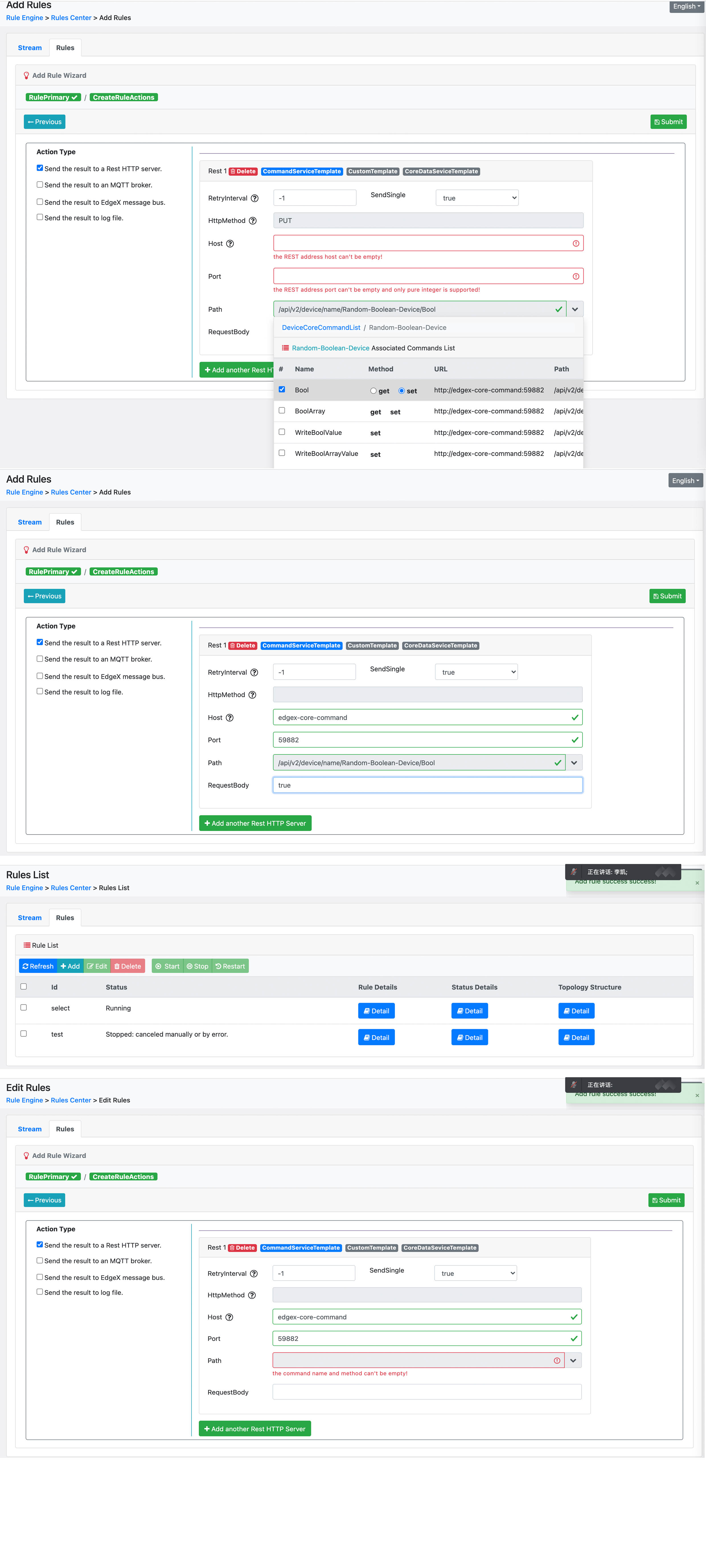RuleEngine Rules Bug · Issue #550 · edgexfoundry/edgex-ui-go · GitHub