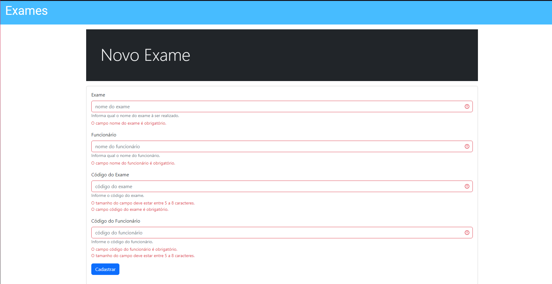 Github Gabrieltrudes Avaliacao Exame Projeto De Avaliação De