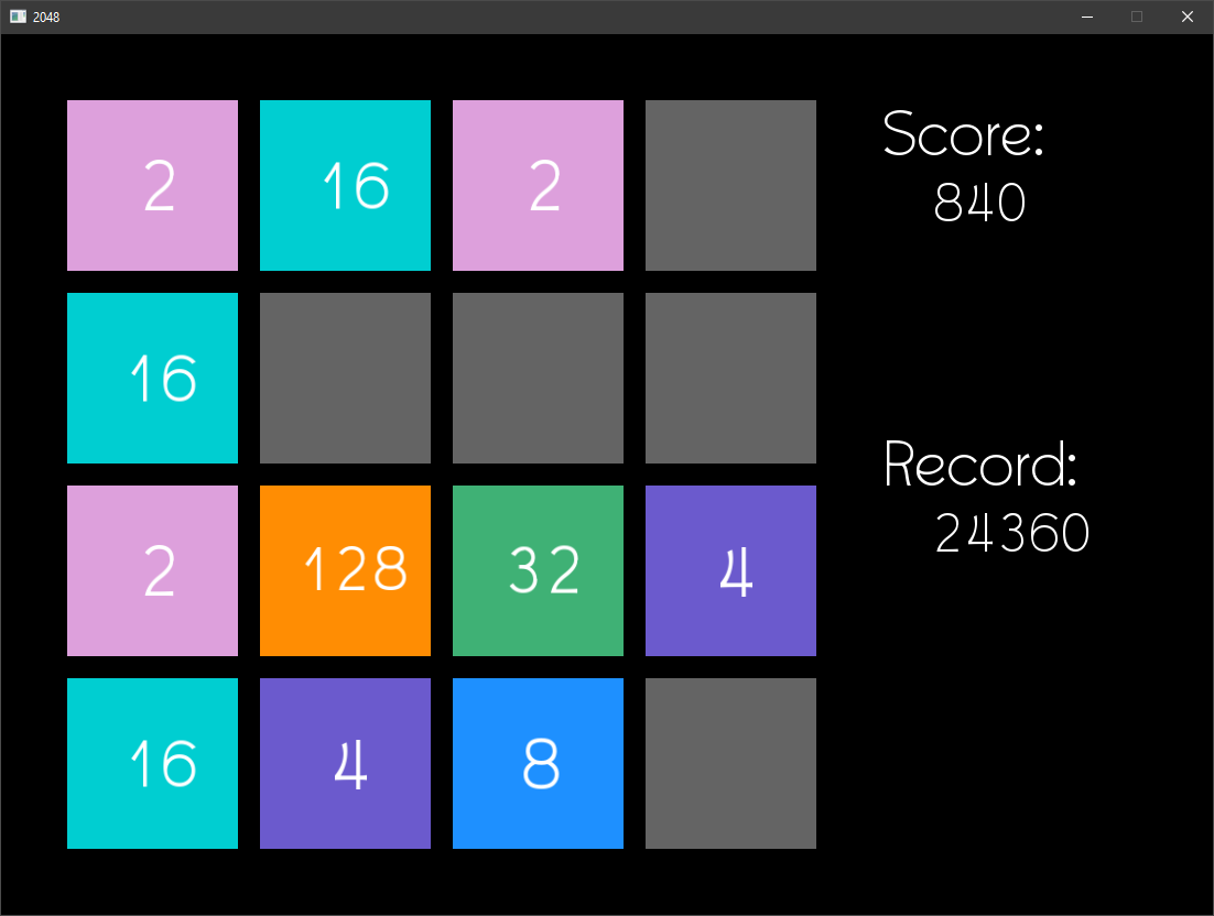 GitHub - EnigmaEon/2048: Classic 2048