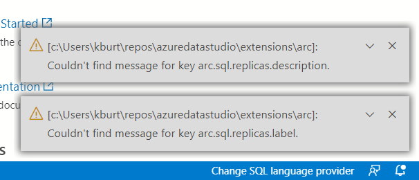 Arc Extension Raising Missing Loc Resource Error On Startup · Issue 17209 · Microsoft 