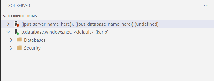 First new connection shows placeholder connection in OE tree · Issue #17078 · microsoft/vscode ...