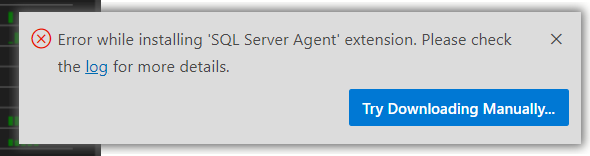 Cannot install SQL Agent extension from gallery · Issue #20010 ...