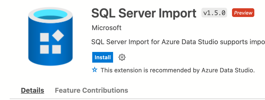 Import extension is marked Preview in Extension Manager even though it ...
