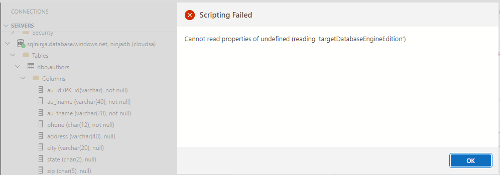 Scripting Connection Invalid After Waking Up Serverless Db · Issue