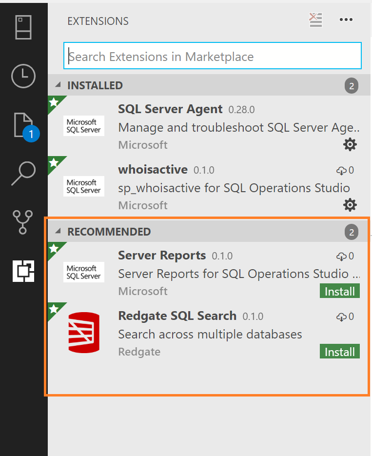 Extension gallery should have an "all" section or a way to show all ...