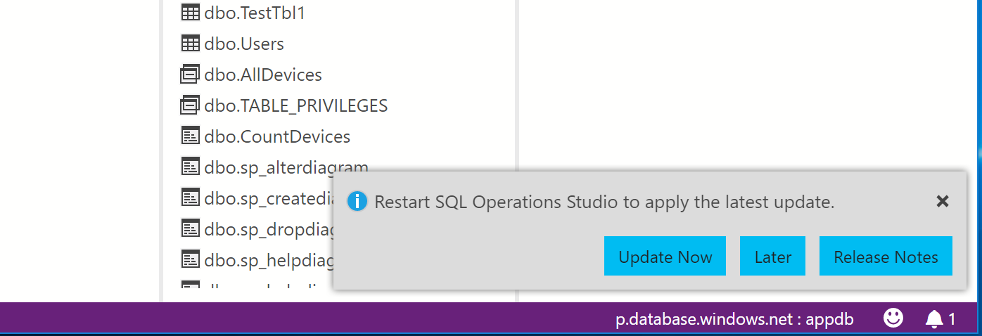 Release Notes link in Update Available dialog goes to Getting Started ...