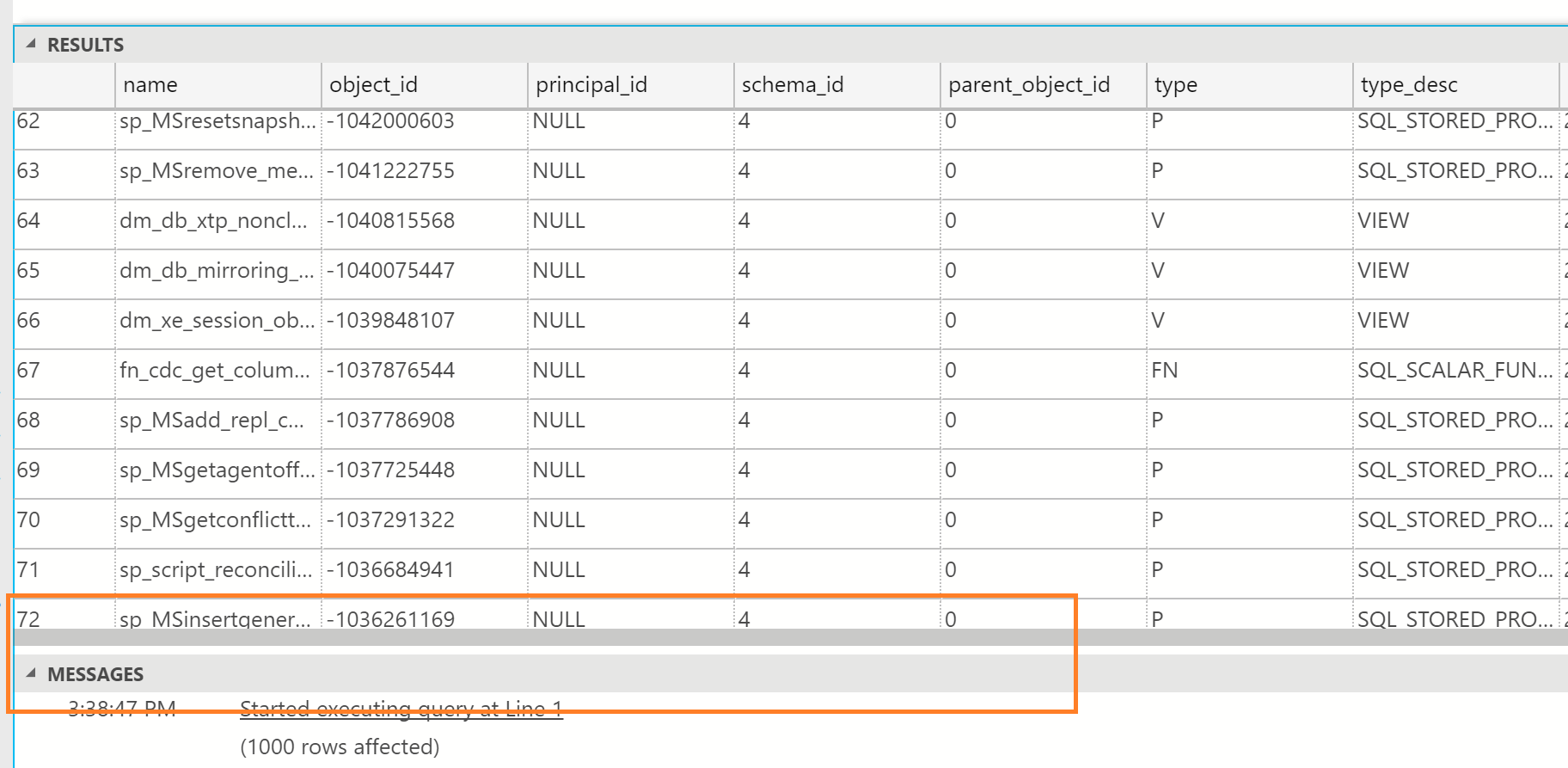 Gap between results grid and messages · Issue #2485 · microsoft/azuredatastudio · GitHub