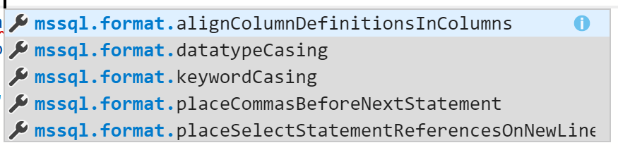 Is there a way to control how sql is formatted ? · Issue #2714 · microsoft/azuredatastudio · GitHub