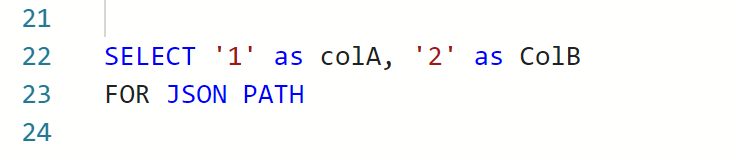 Editor reports incorrect syntax when FOR JSON is used · Issue #2953 ...
