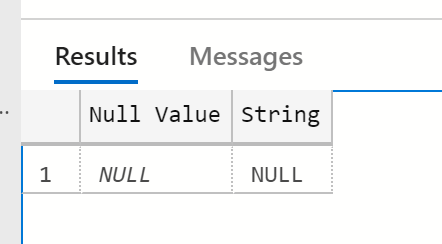 Feature Request: Improve the way how NULL value is displayed in Results ...