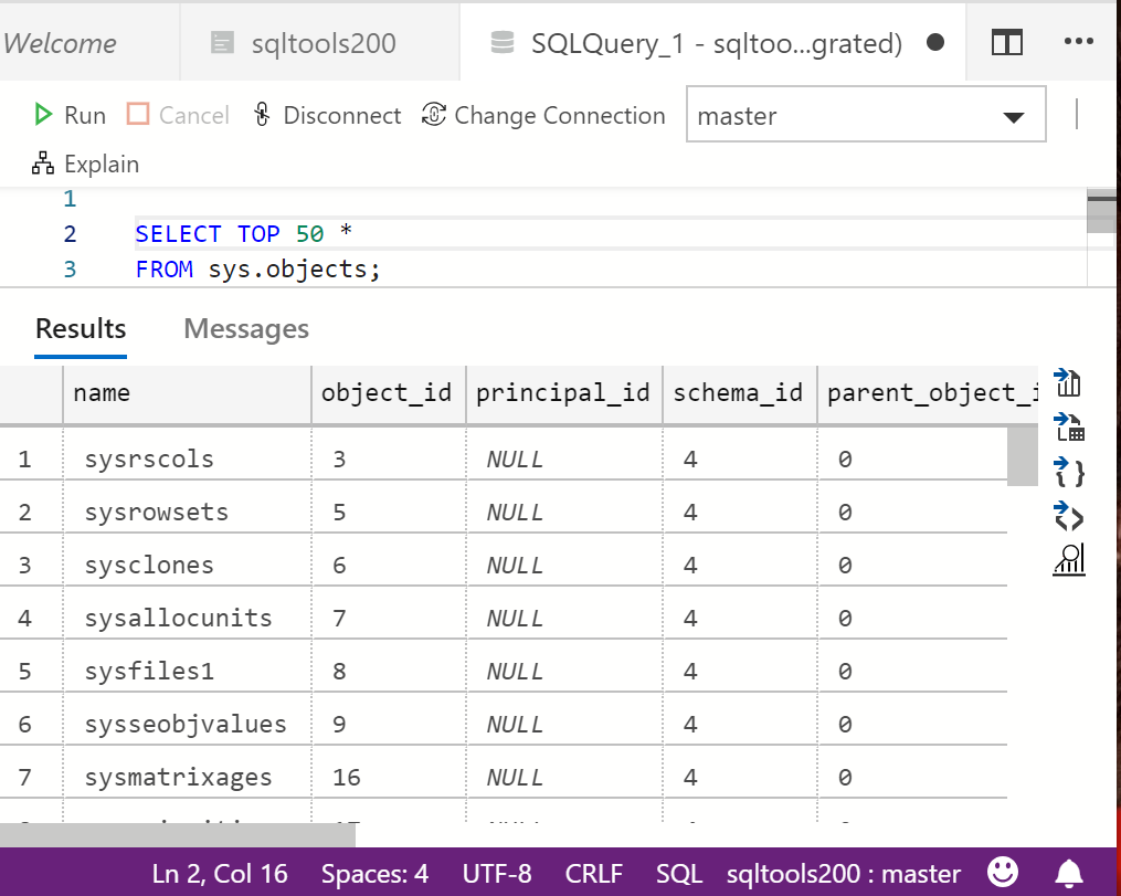 Status bar no longer shows number of rows affected from query · Issue ...
