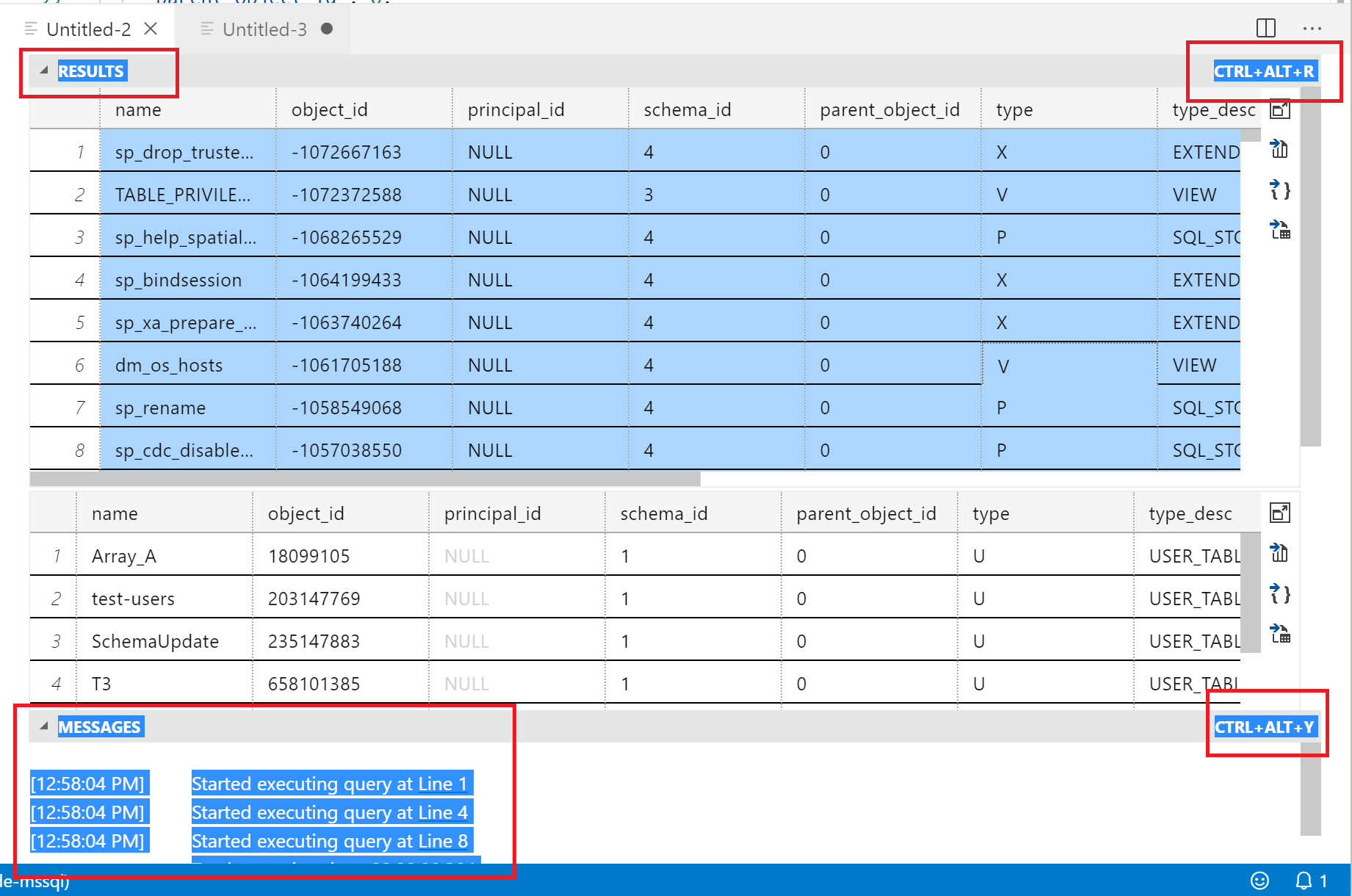 CTRL-A inside a grid selects content outside the grid · Issue #1535 · microsoft/vscode-mssql ...