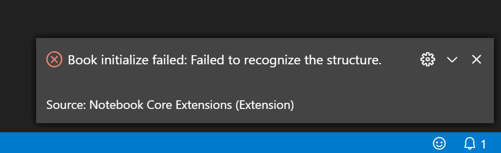 "Book initialize failed" error on startup · Issue #8819 · microsoft/azuredatastudio · GitHub