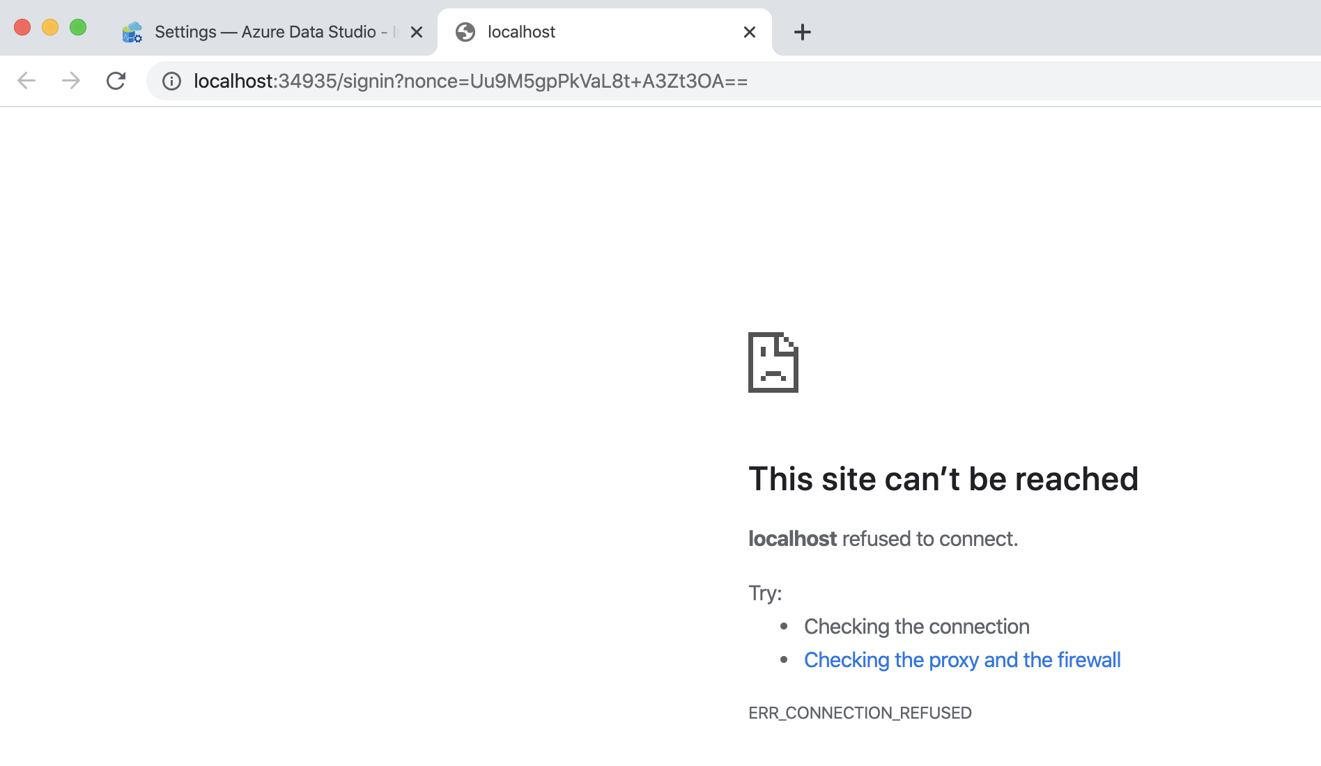 Azure Sign-In goes to unreachable page in webpage · Issue #9714 ...