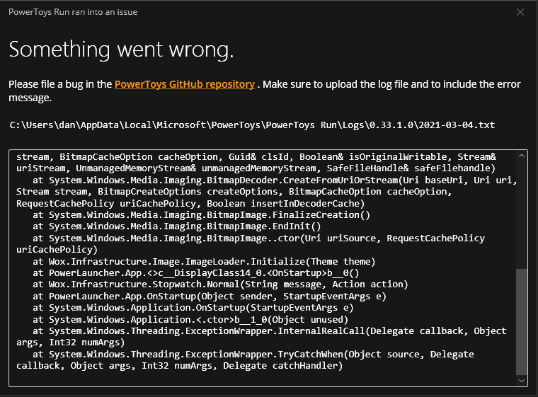 Upgrade 0312 0331 Error Win10 Pro X64 20h2 · Issue 10031 · Microsoftpowertoys · Github
