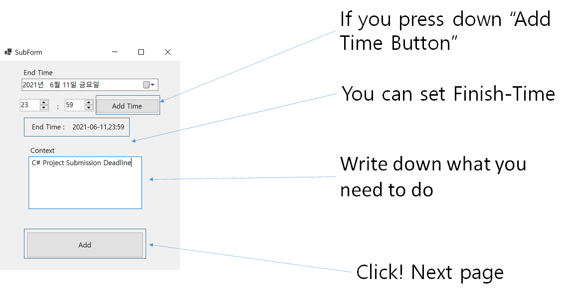 GitHub - TaesunPark/To-Do-List: C# 윈도우폼으로 만든 TO DO LIST 윈도우 전용 프로그램입니다.