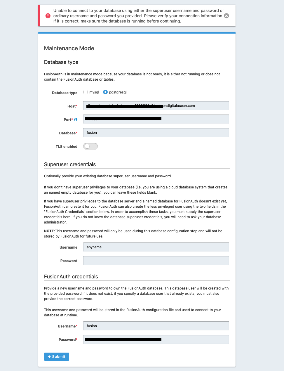 FusionAuth crashes when connecting to managed database service like DigitalOcean · Issue #1244 ...