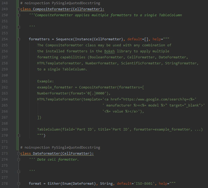 [FEATURE]Allow use of multiple formatters in DataTables · Issue #9584 · bokeh/bokeh · GitHub
